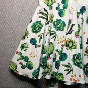Modcloth | Dresses | Modcloth Ixia Pinup Rockabilly Cactus Succulent ...